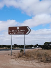 Caiguna Blowhole Rest Area, Australia's Golden Outback, Western ...