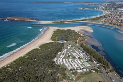 Windang Beach Tourist Park, South Coast, New South Wales, Australia ...