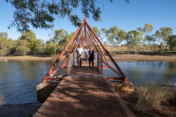 Lake Mary Ann Bridge, Barkly, Northern Territory, Australia ...